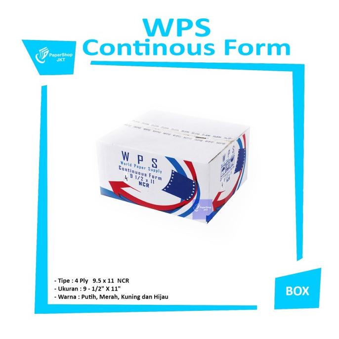 Jual Wps Continous Form 91/2 X 11 4 Ply ( K4 Wps ) Ncr | Shopee Indonesia