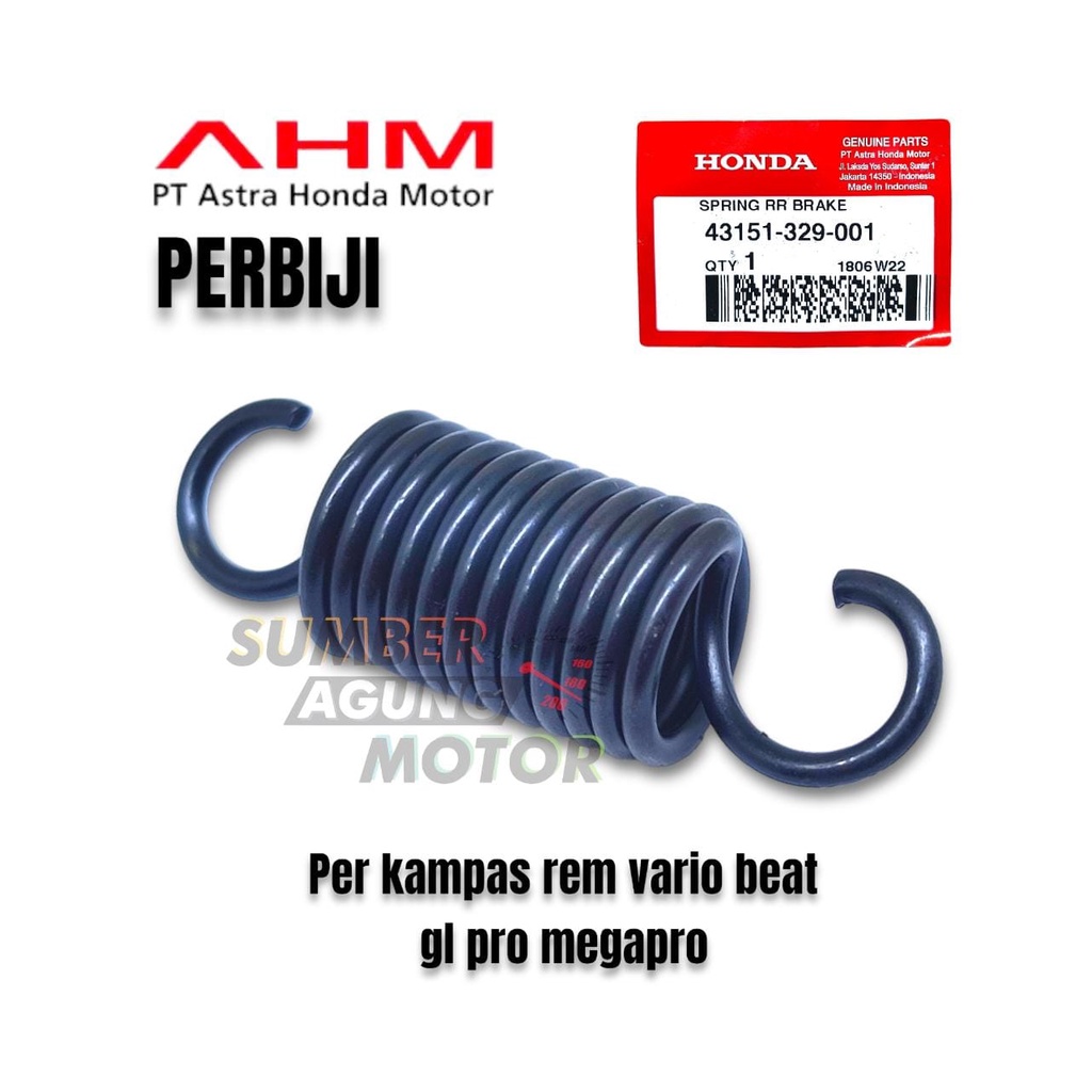 Jual PER PIR KAMPAS REM HONDA MATIC beat vario DAN SPORT GLPRO MEGAPRO ...