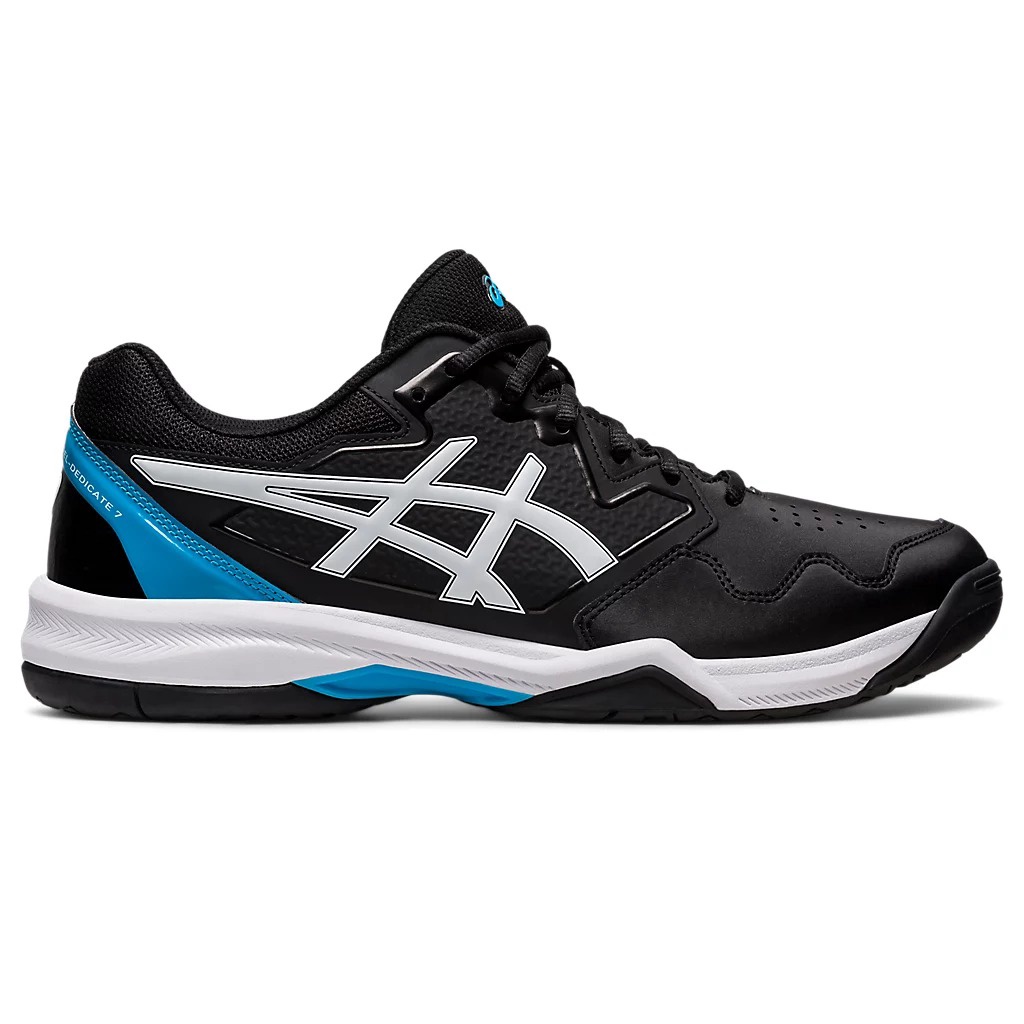 Jual Sepatu Tenis Asics Gel Dedicate 7 Black Island Blue Tennis Shoes ...