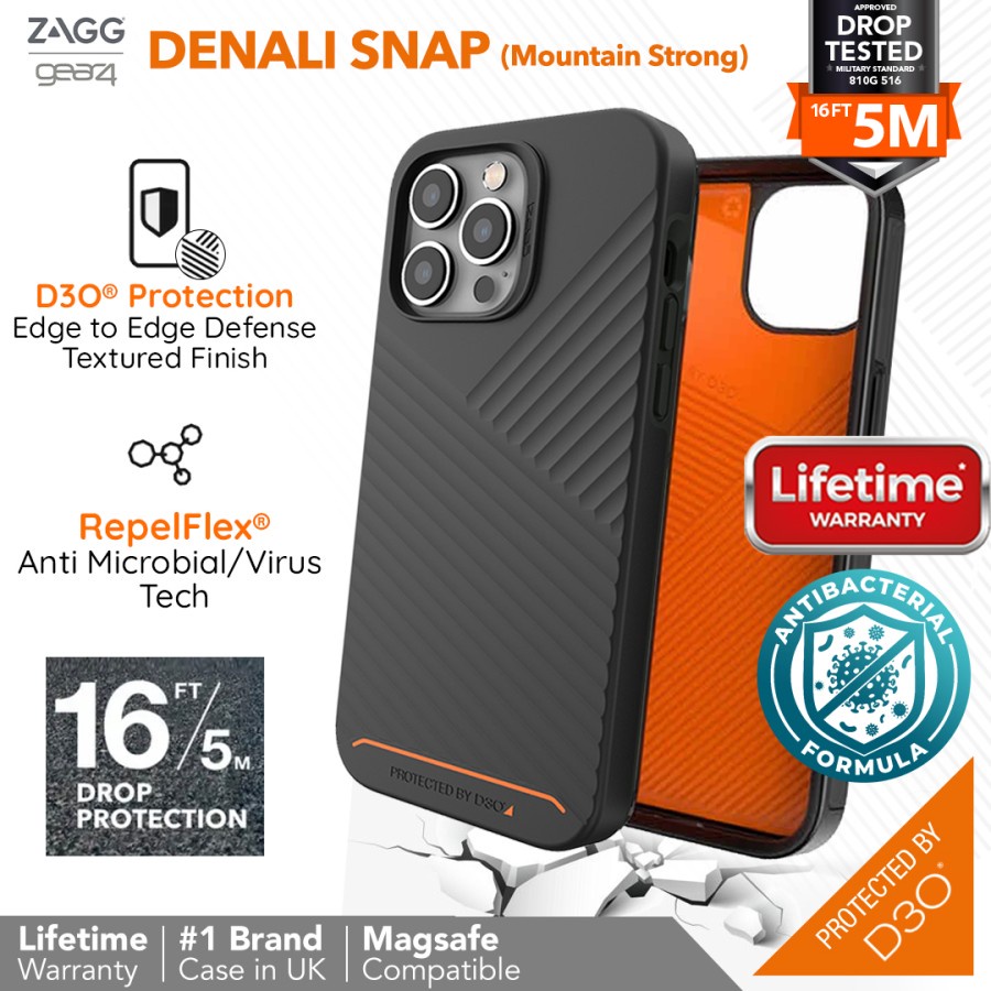 Jual [D3O Protection] Original ZAGG Gear4 Case Magsafe iPhone 13 Pro ...