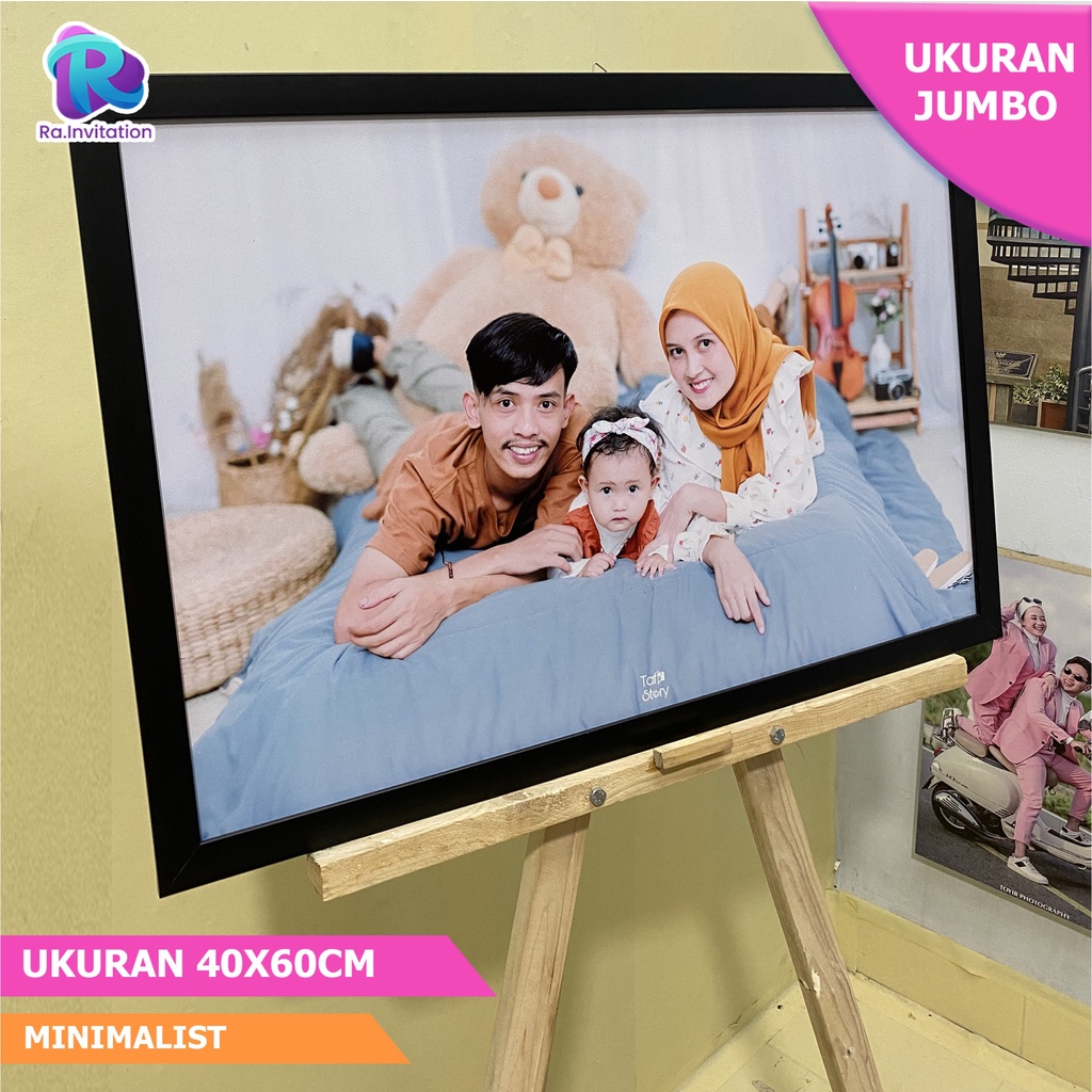 Jual UKURAN 16R JUMBO CETAK FOTO BINGKAI FOTO MINIMALIS 40X60_ (LEBIH ...