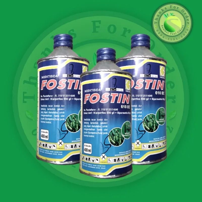 Jual INSEKTISIDA FOSTIN 610 EC 400 ML PEMBASMI HAMA ULAT | Shopee Indonesia