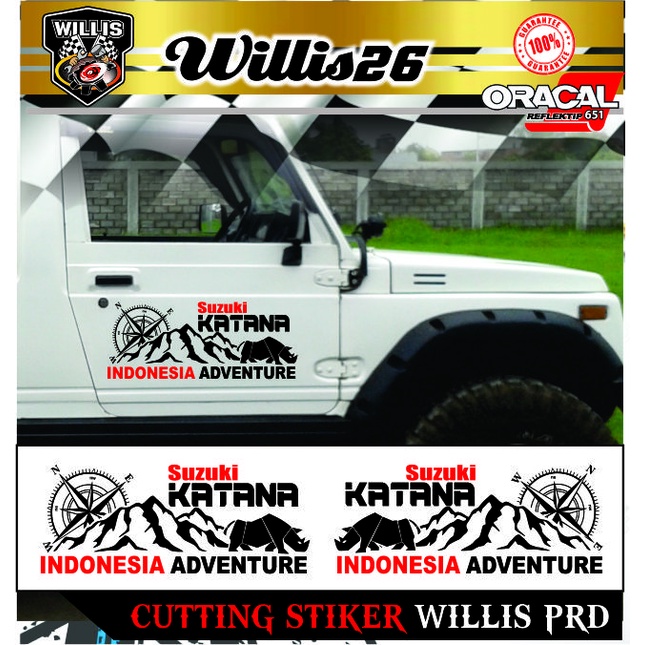 Jual Stiker Mobil Cutting Sticker Body Mobil Suzuki Jimny Katana ...