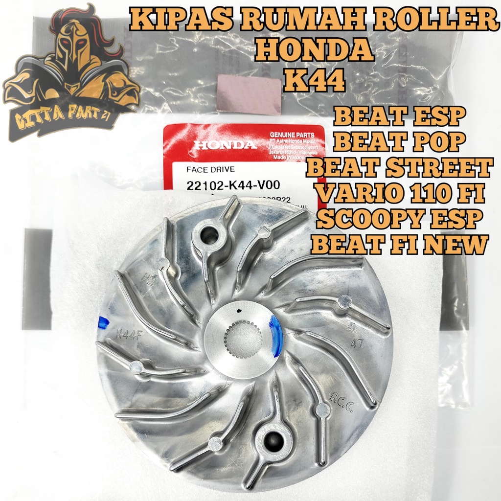 Jual KIPAS PULLY RUMAH ROLLER ASLI ORIGINAL HONDA AHM K44 BEAT ESP POP ...