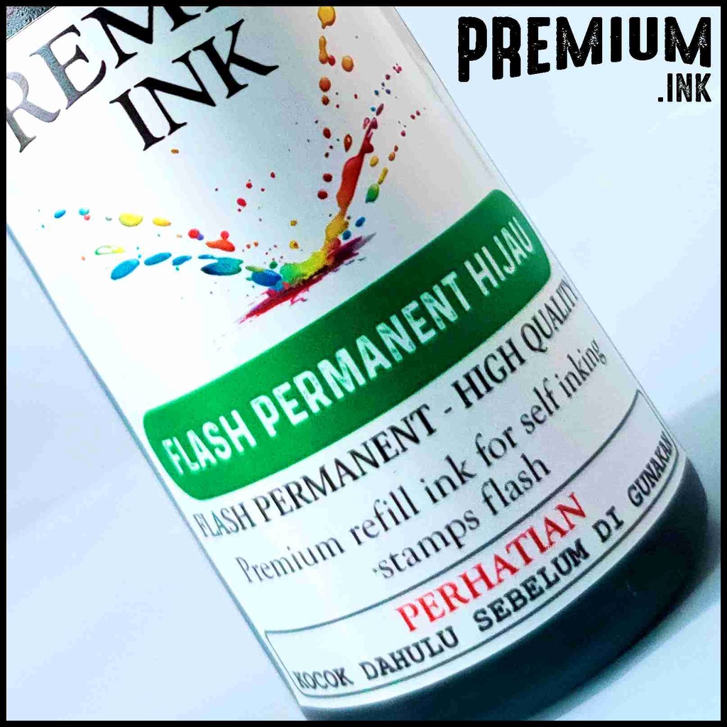 Jual Tinta Stempel Flash Permanen 100ml - Free Botol Refill 10ml ...