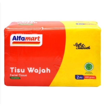 Jual Tisu wajah kemasan besar 400gram Alfamart Facial Tissue 400 g ...