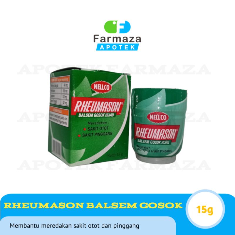 Jual RHEUMASON BALSEM GOSOK HIJAU 15G | Shopee Indonesia