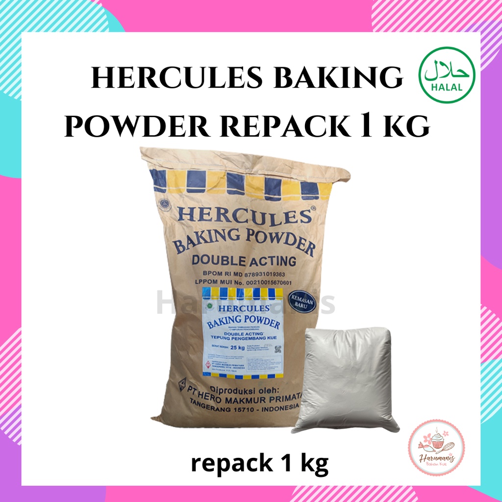 Jual Hercules Baking Powder Repack 1 kg | Shopee Indonesia