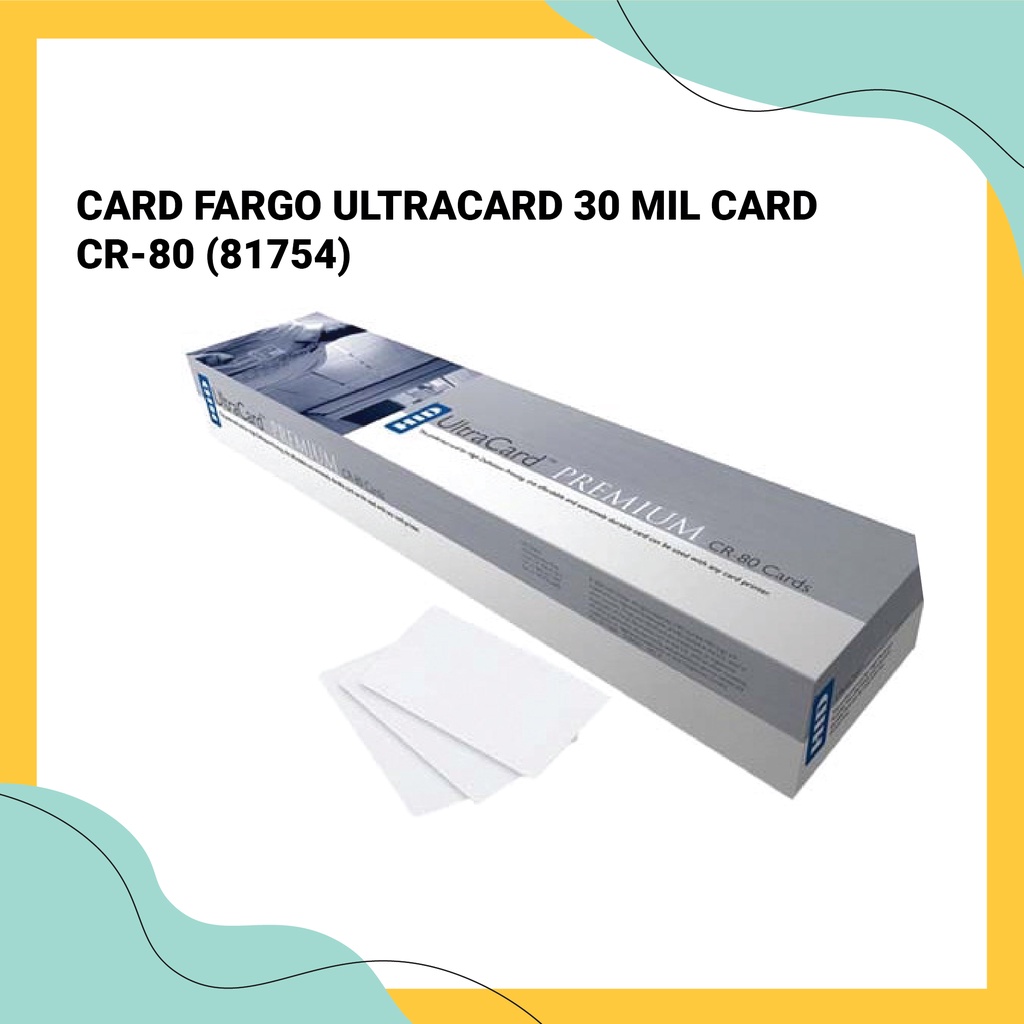 Jual Fargo HID UltraCard PVC CR80 30 MIL NOCO isi 500pcs BLANK CARD ...
