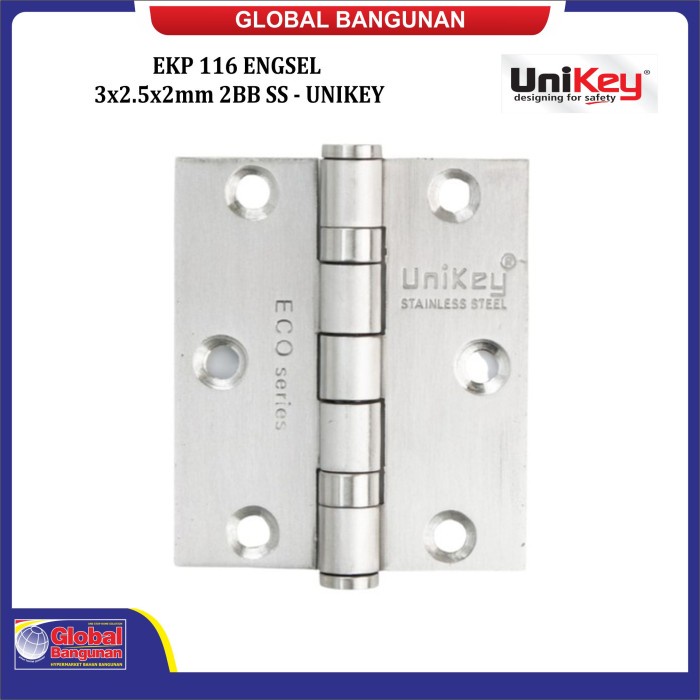 Jual EKP 116 ENGSEL 3x2.5x2mm 2BB SS - UNIKEY | Shopee Indonesia