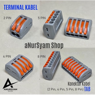 Jual Konektor Kabel 2,3,4,5,6,7,8 Pin Terminal Kabel Sambungan Kabel ...