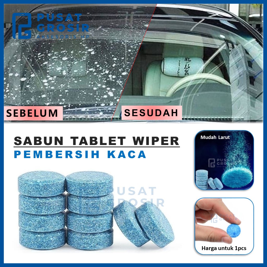 Jual Wiper pembersih kaca sabun tablet membersihkan kaca mobil ...