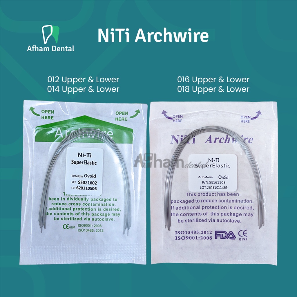 Jual KAWAT GIGI BEHEL WIRE SUPER ELASTIC KAWAT ORTHO NITI 012 014 016 ...
