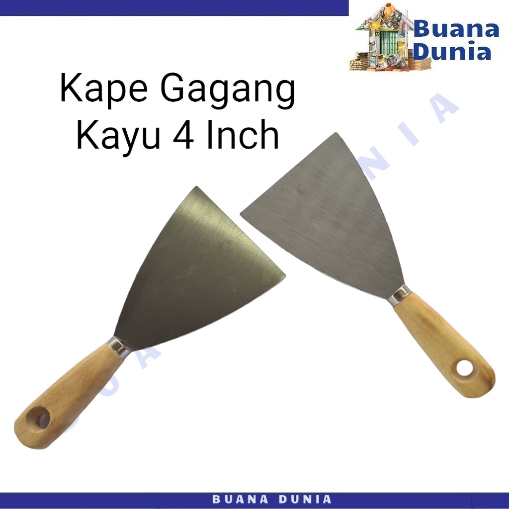 Jual Kape Gagang Kayu 4 Inch | Kape Besi Scrapper | Scrap | Kapi Sekrap ...