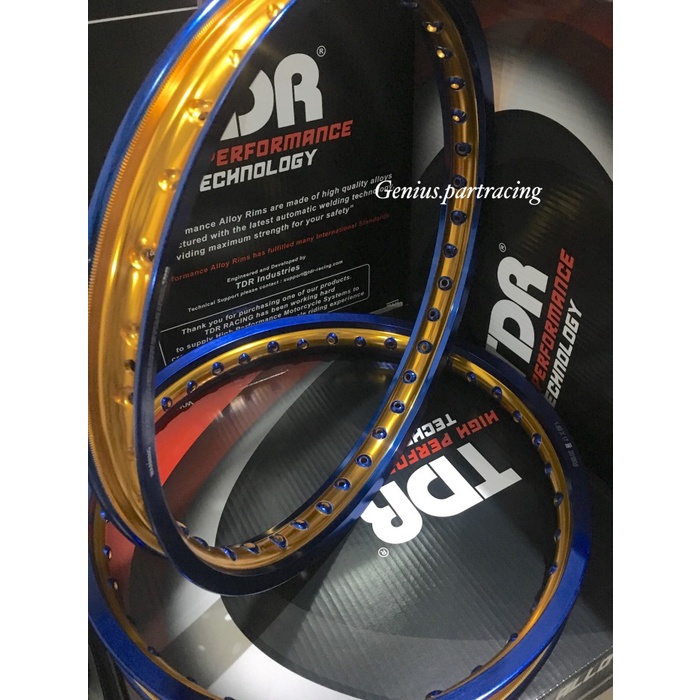 Jual VELG TDR SET W SHAPE 140&160 BLUE GOLD TWO TONE ORIGINAL TDR ...