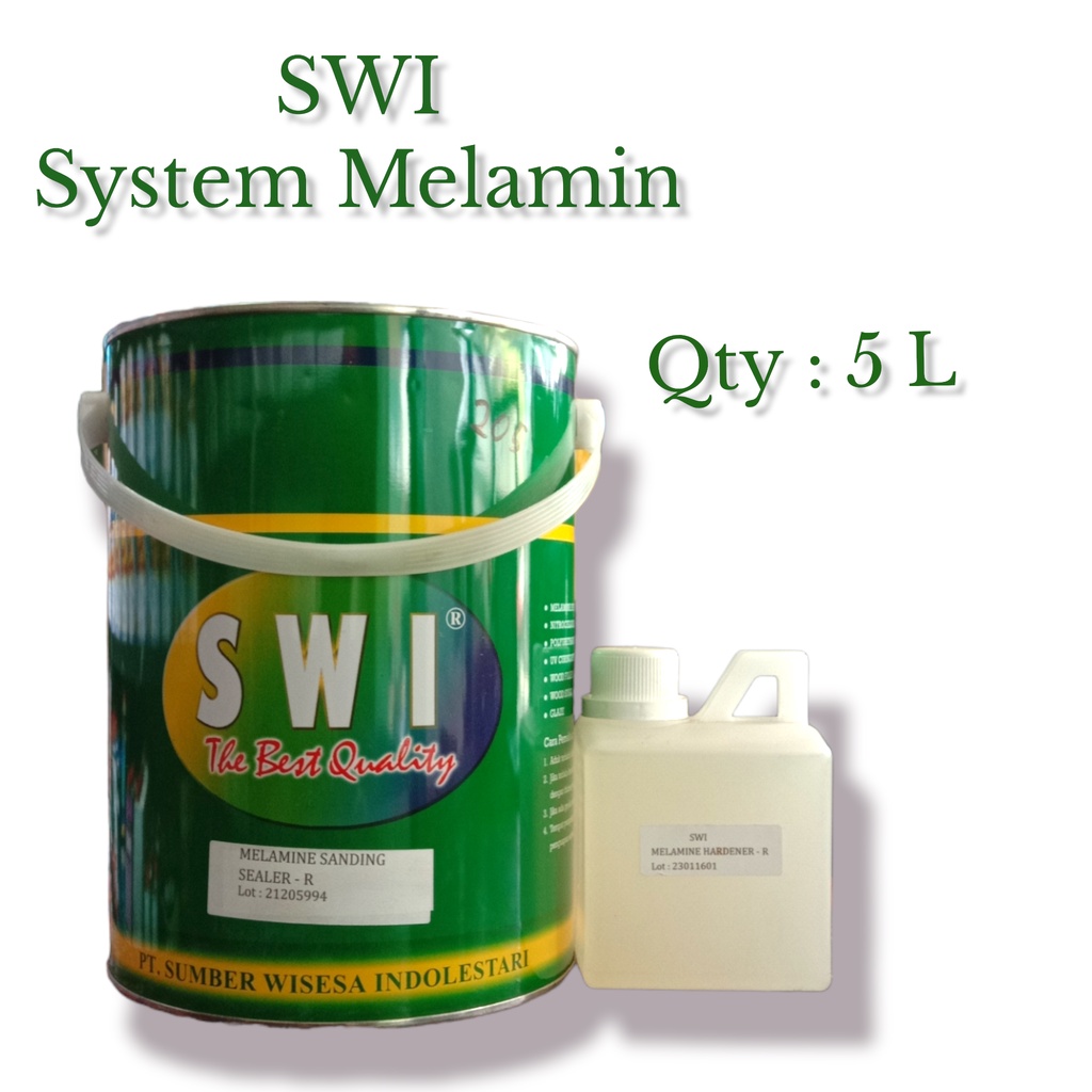 Jual CAT SWI MELAMINE 1 GALON 5 LITER 2KOMPONEN + HARDENER DAN SATU ...