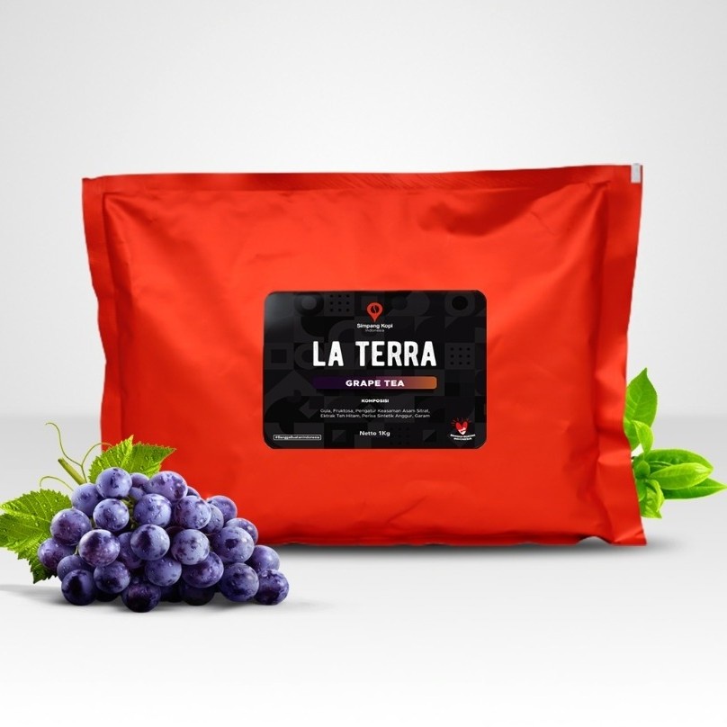 Jual Powder Grape Tea Bubuk Teh Anggur La Terra 1 KG | Shopee Indonesia