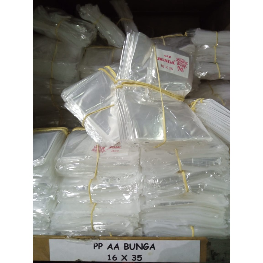 Jual Plastik AA bening tipis ukuran 16x35, plastik bening tipis ...