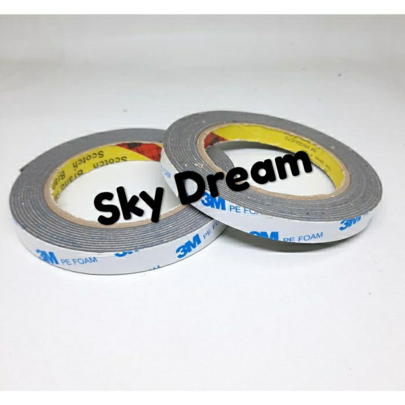 Jual Double tape / Lem timbal balik / Perekat 3M (10mm x 4.5m) GARANSI ...