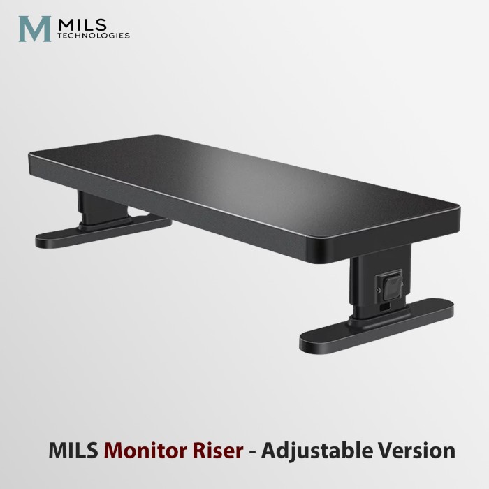 Jual Meja Mils Adjustable Monitor Riser Stand Table / Desk Setup / Meja ...