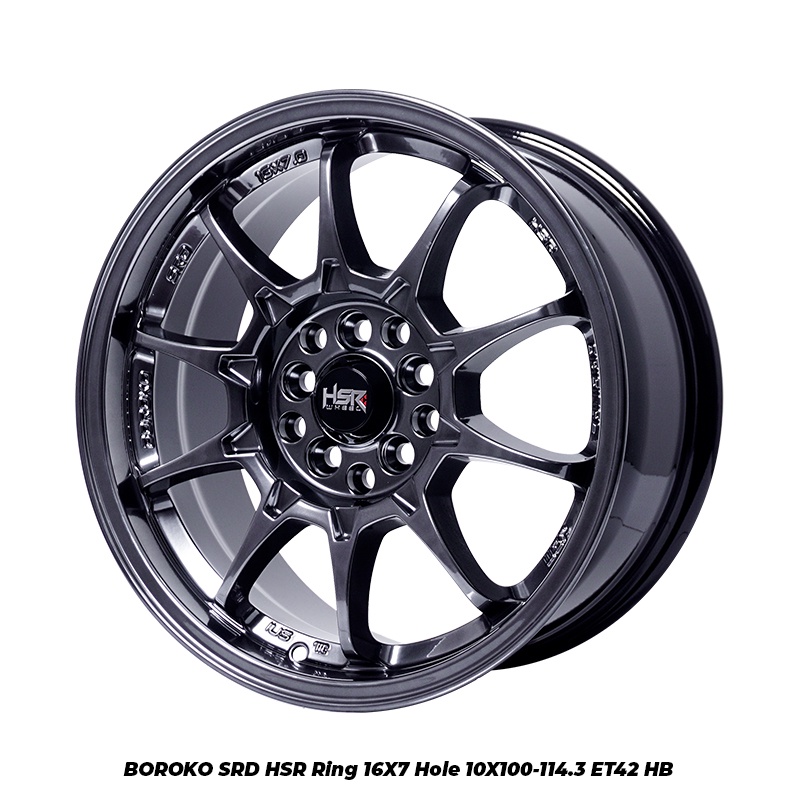 Jual Velg Ring 16 HSR BOROKO SRD R16 Lebar 7 Velg Mobil Sienta Rush Terios Innova Xpander ...