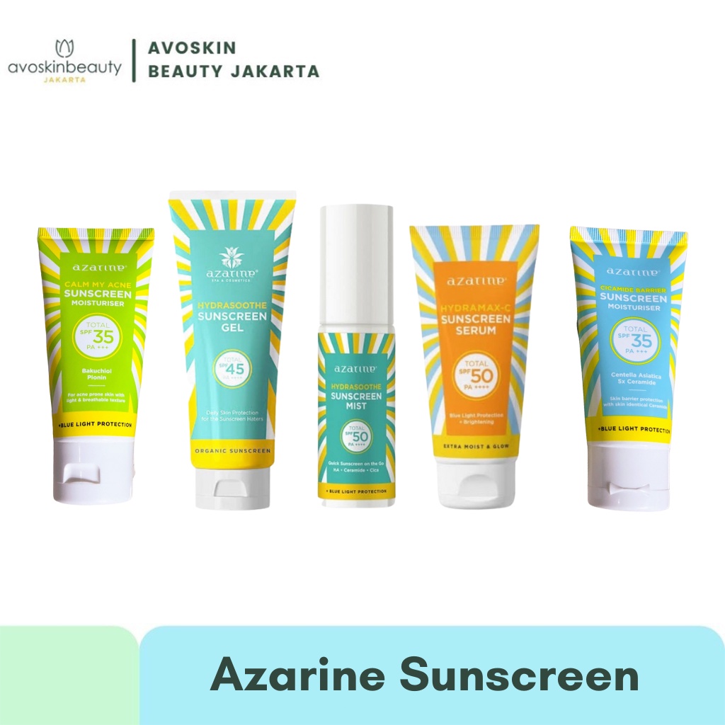 Jual Azarine SUNSCREEN SERIES | Hydrasoothe | Mist | Hydramax C Serum ...