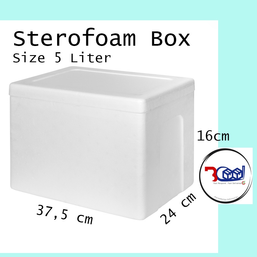 Jual Kotak Sterofoam / Box Ikan / Styrofoam Box 5 L Kondisi Baru ...