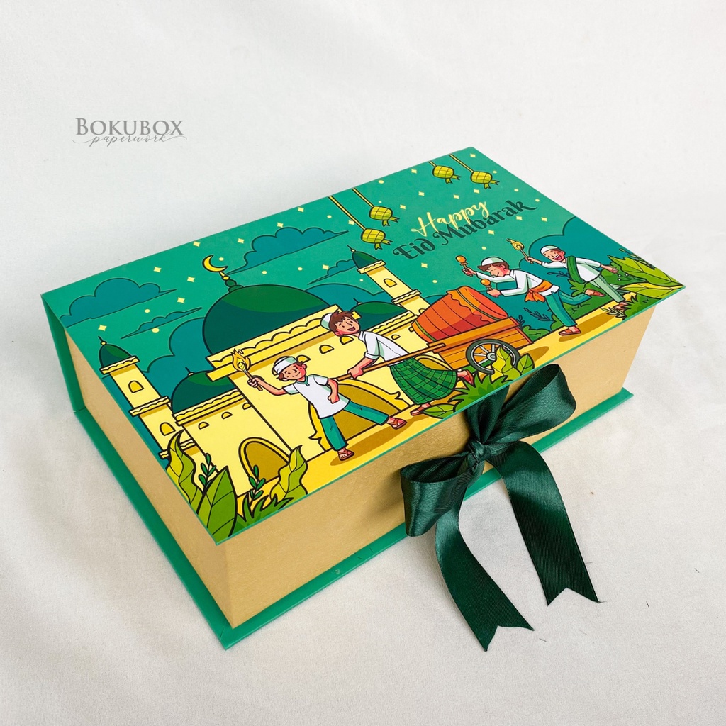 Jual Box Hampers Lebaran Custom Hardbox 25x15x7.5 | Shopee Indonesia