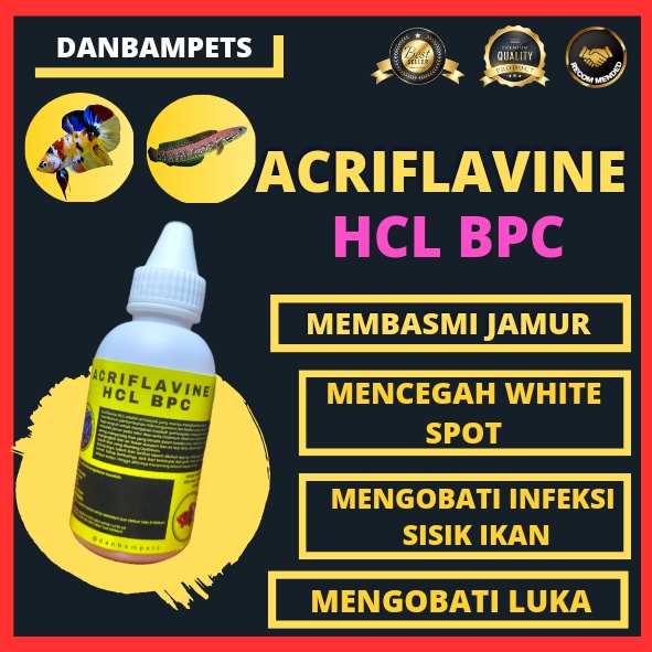 Jual Obat Ikan Channa Premium / Acriflavine Hcl Bpc / 30ML & 60ML ...