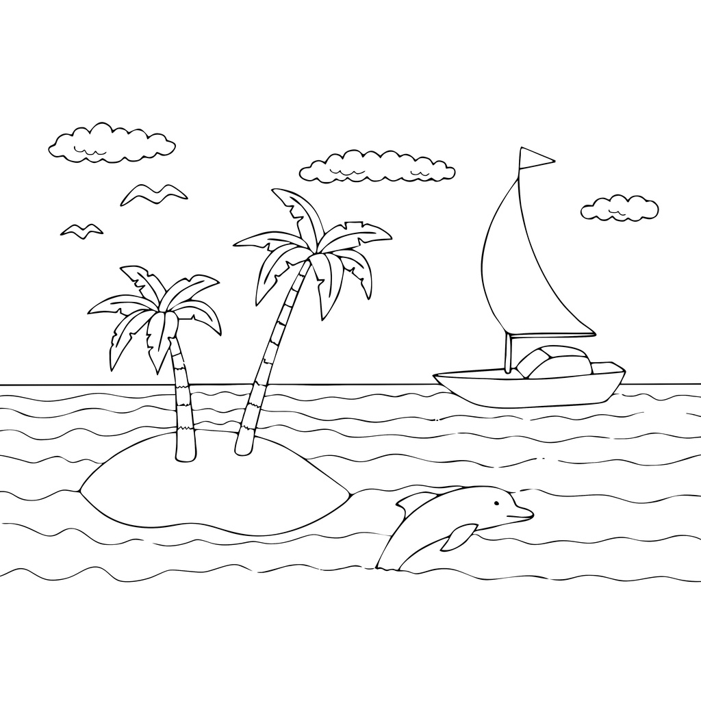 Jual Gambar Sketsa Mewarnai ~ PEMANDANGAN PART 4/ Seketsa Lukis ...