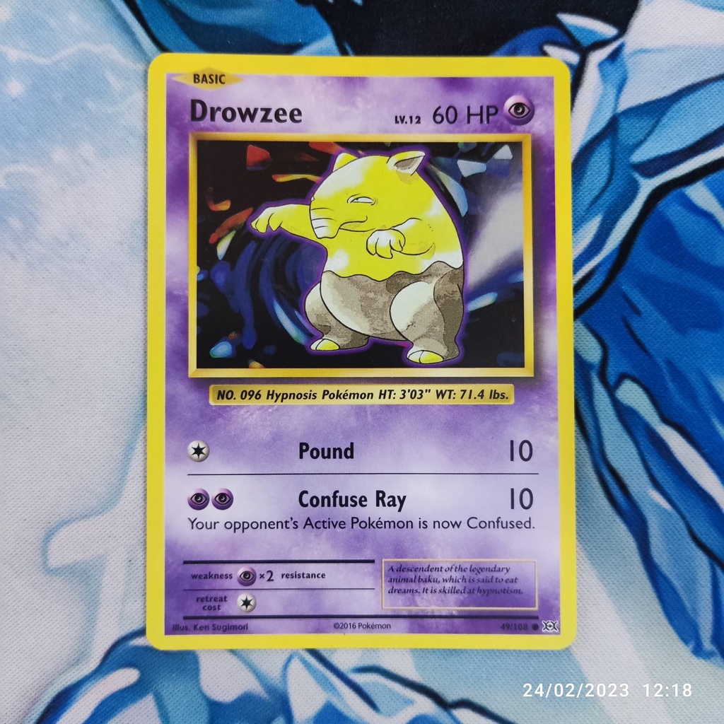 Jual pokemon english drowzee 49/108 Common original | Shopee Indonesia