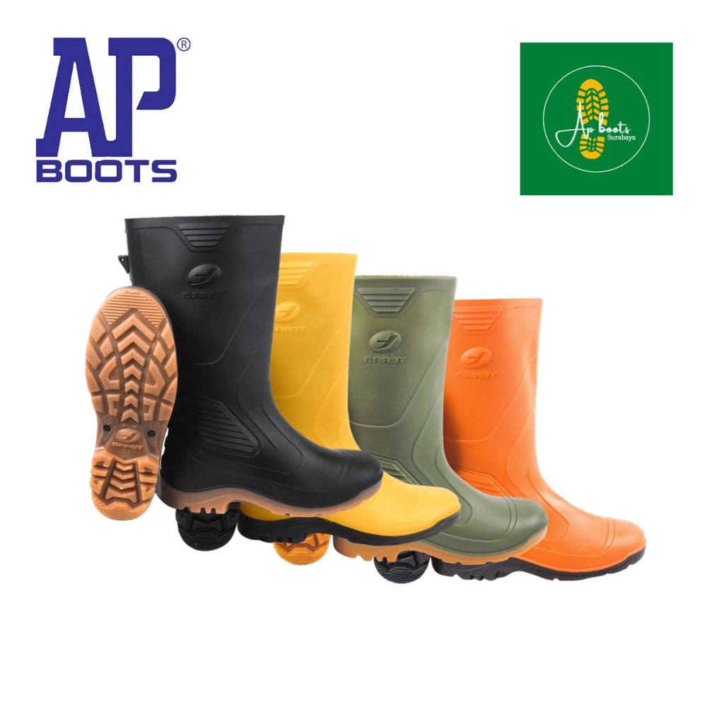 Jual AP Boots ECO 3 Sepatu Boot Karet Panjang Original Anti Slip ...