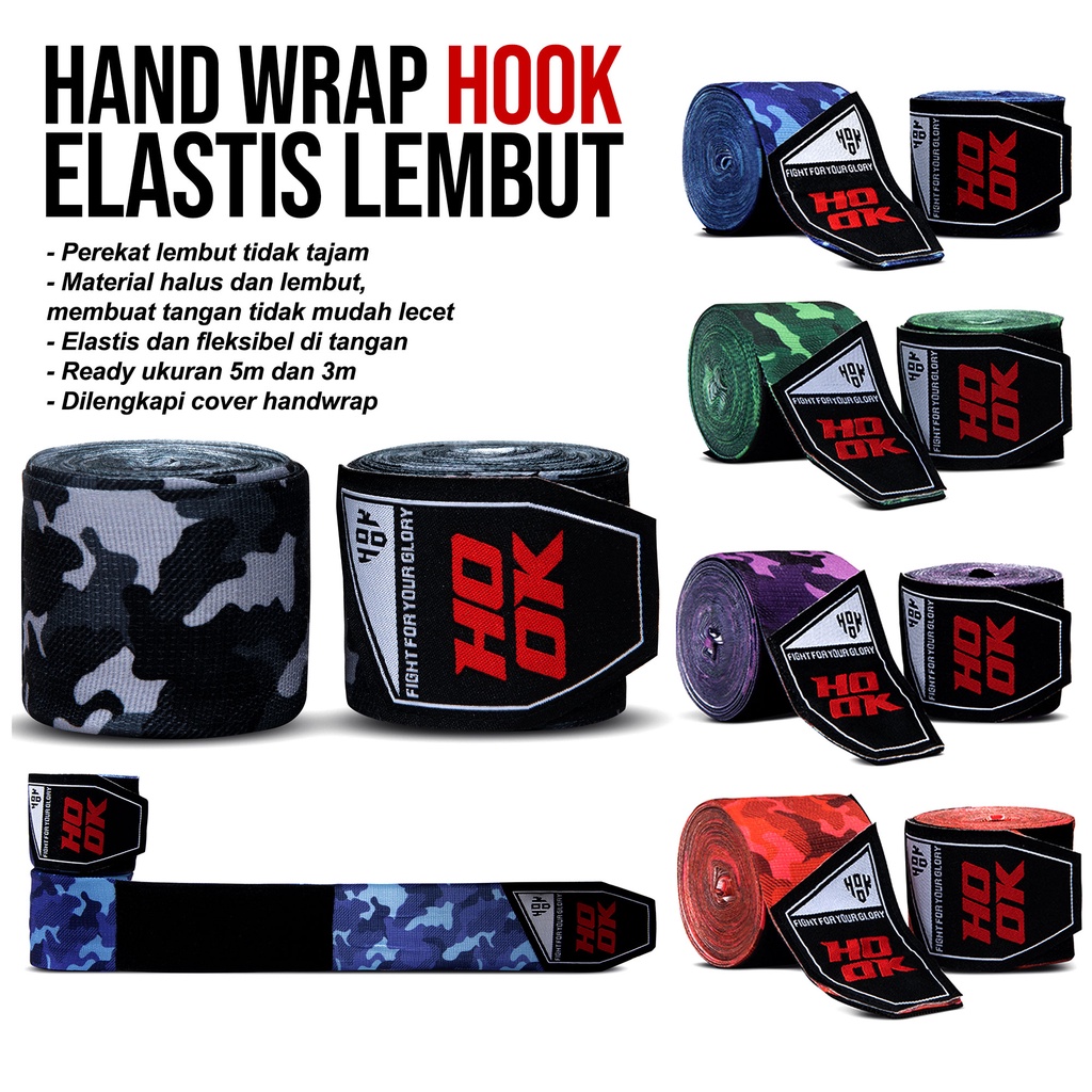 Jual Hand Wrap Boxing Hook Handwarp Bandasi Tinju Handwrap Strap Muay ...