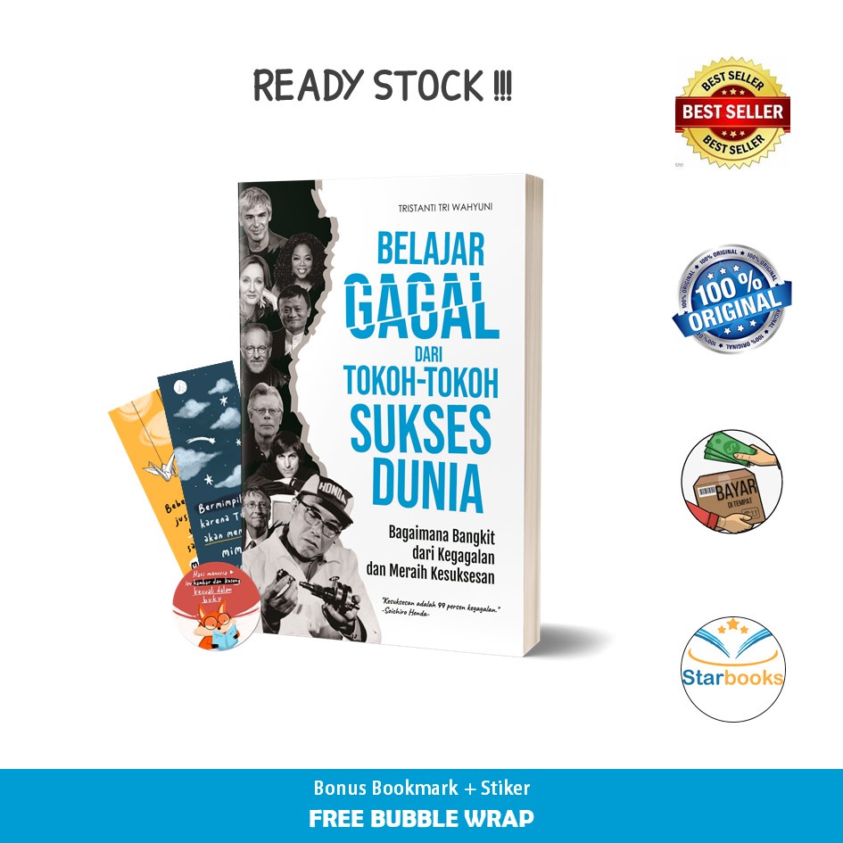 Jual Buku Belajar Gagal Dari Tokoh-Tokoh Sukses Dunia - Araska ...