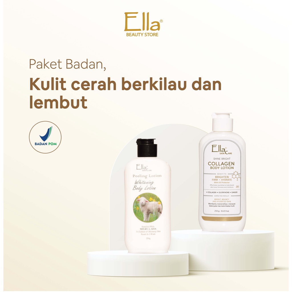 Jual Ella Skincare Paket Body Lotion Glowing with Licorice Extract ...