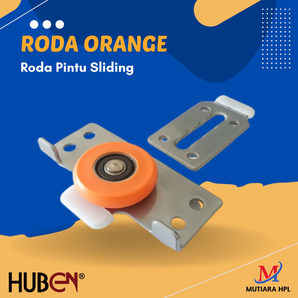 Jual Roda Pintu Lemari Sliding Orange / Roda Pintu Geser Orange - 2 ...