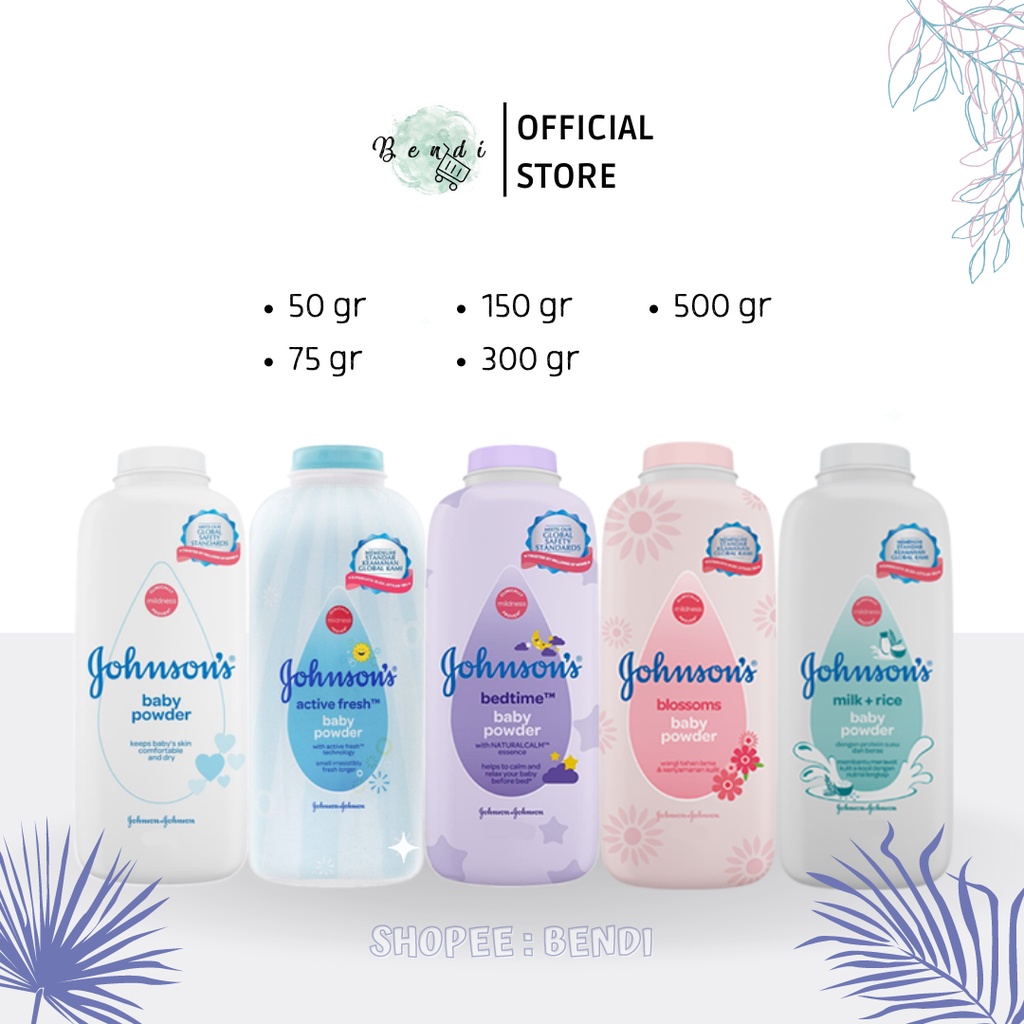 Jual JOHNSONS Baby Powder | 50 gr | 75 gr | 150 gr | 300 gr | 500 gr ...