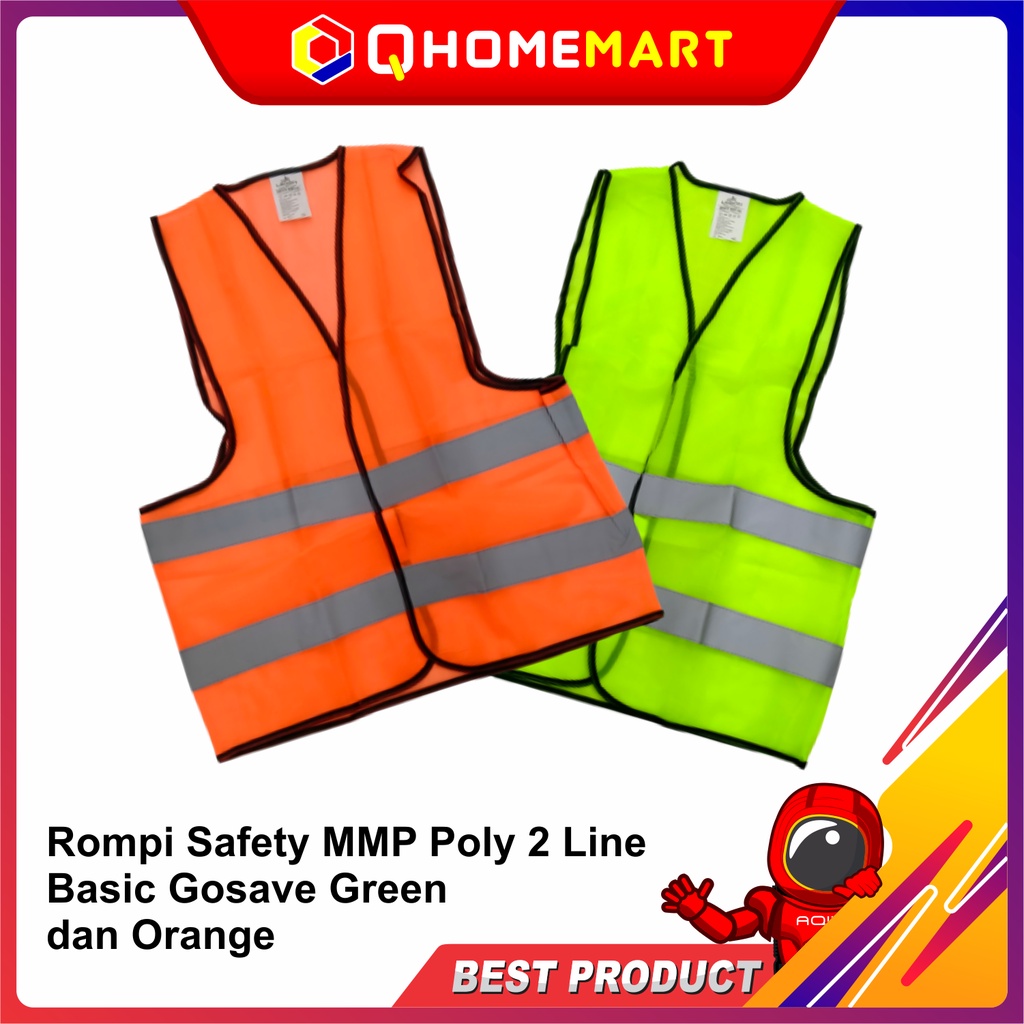 Jual Rompi Safety Proyek Reflektif Serbaguna MMP Poly 2 Line Basic ...