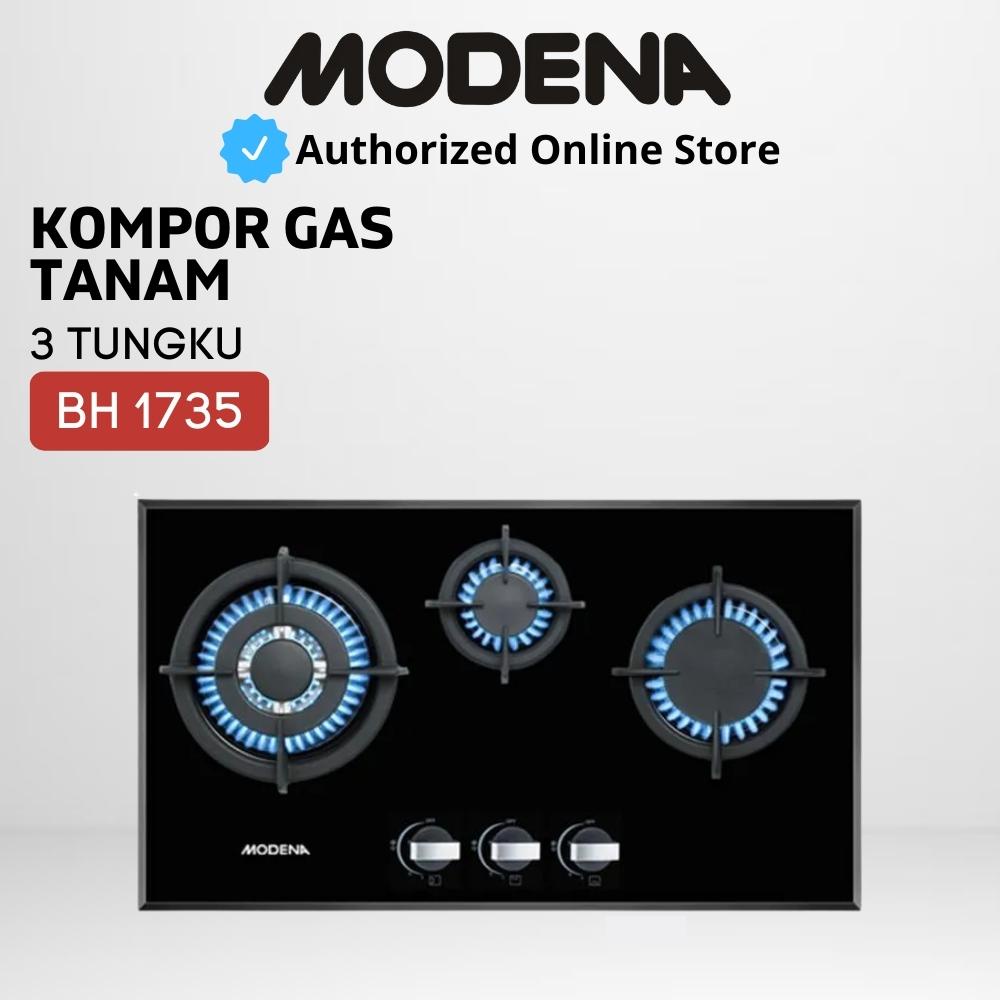 Jual KOMPOR GAS TANAM MODENA BH 1735 CRISTA HOB 3 TUNGKU 70CM GARANSI ...