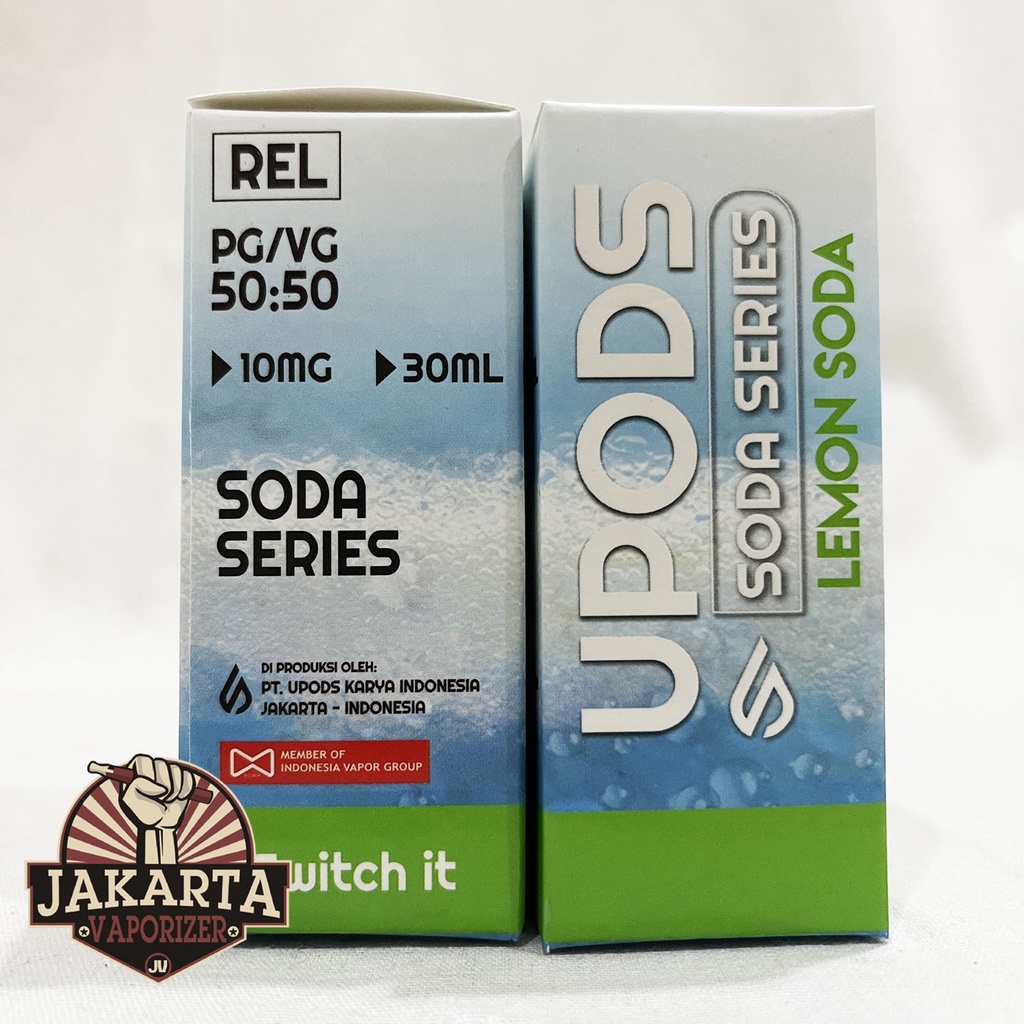 Jual [SALT] UPODS LEMON SODA SALTNIC PODS FRIENDLY 30ML 10MG BY UPODS ...