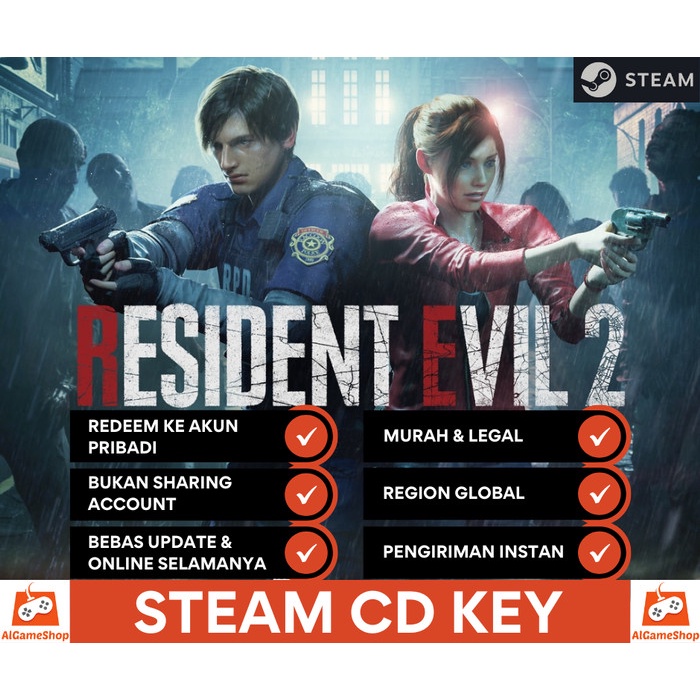 Jual RESIDENT EVIL 2 / BIOHAZARD RE:2 Original PC Games Steam | Shopee Indonesia