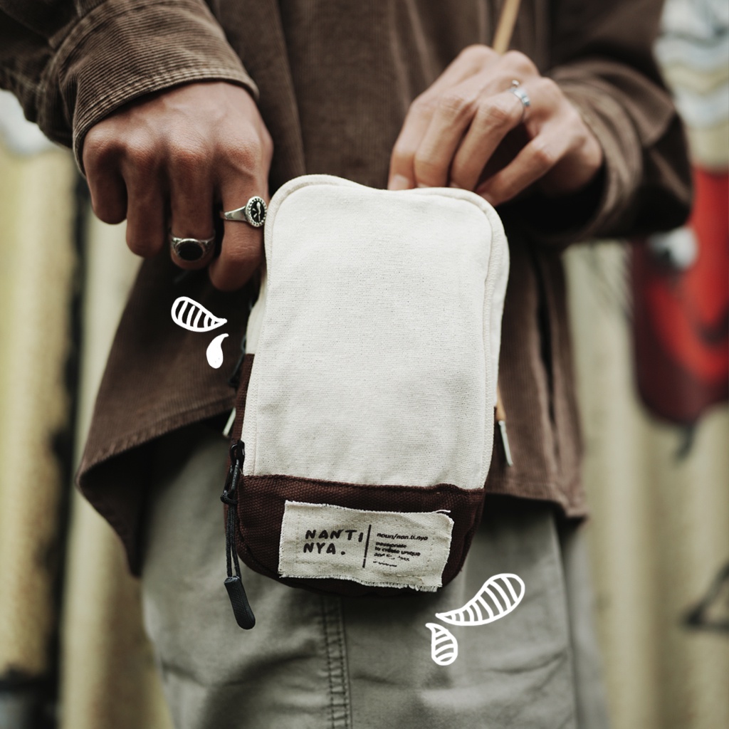 Jual Pluto | Tas selempang mini kanvas | Slingbag | Tas HP | Mini Cross ...