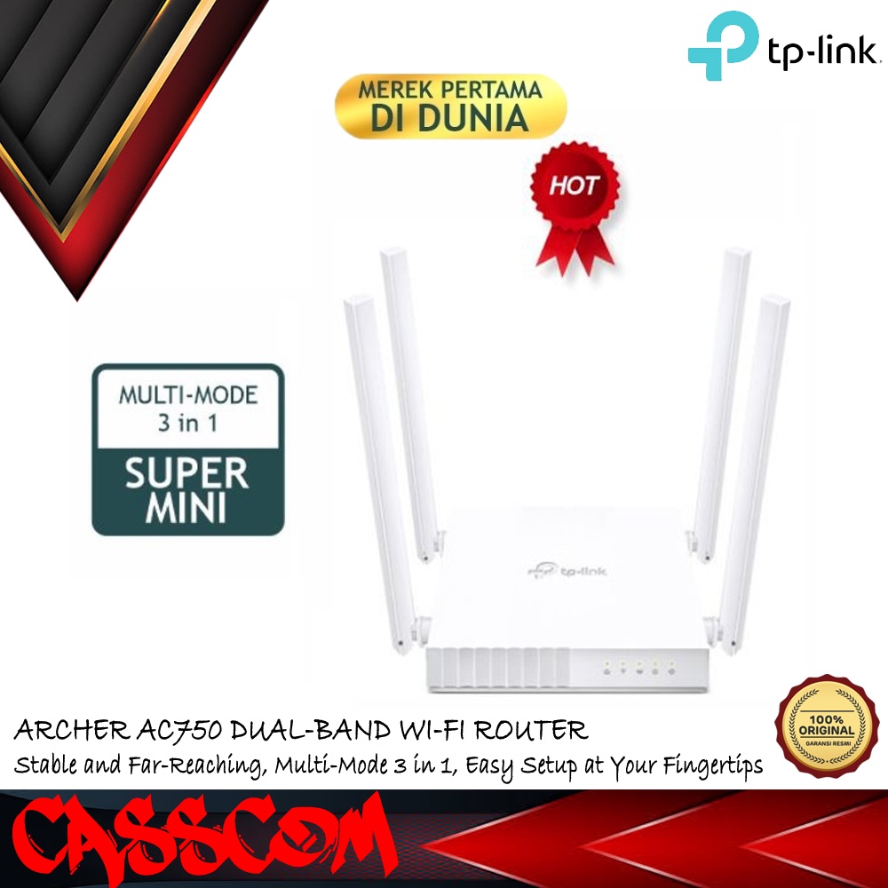 Jual Tp-link Archer C24 AC750 Dual-Band Wi-Fi Router High Speed Wi-Fi ...