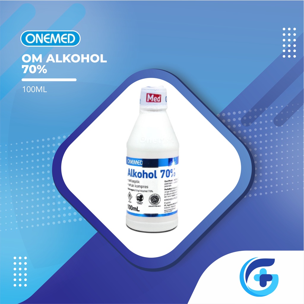 Jual ALCOHOL 70% / Alkohol 70% 100ML OneMed | Shopee Indonesia