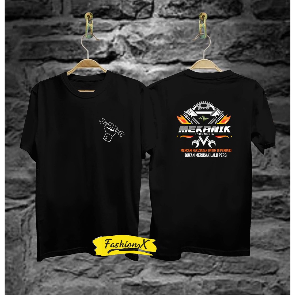 Jual Kaos Pria Distro Mekanik Bandung Original Murah Baju Oblong Katun ...