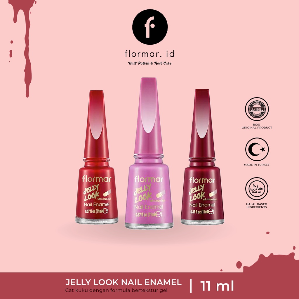 Jual Kutek Flormar Jelly Look Nail Enamel (JL35-JL38-JL37-JL23-JL39-JL21) | Shopee Indonesia