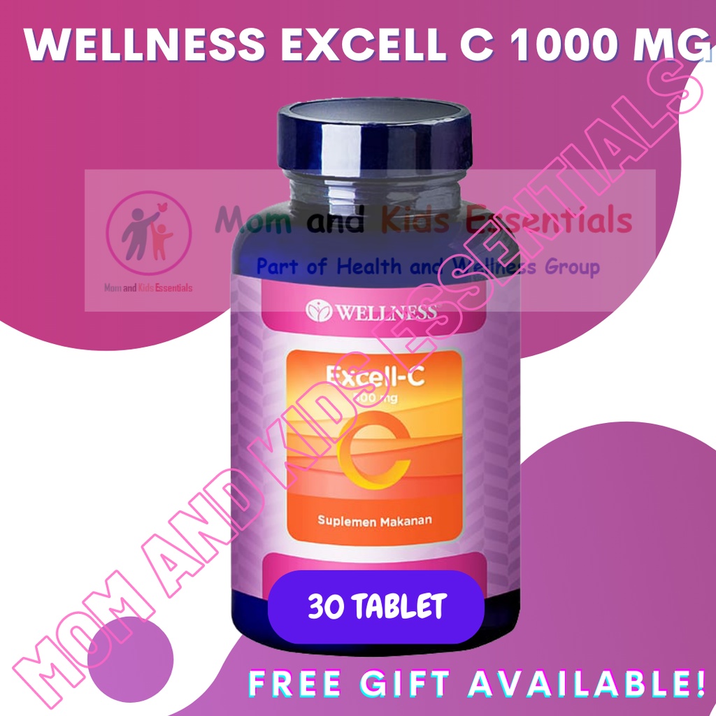 Jual WELLNESS EXCELL C 1000 MG 30 TABLET SUPLEMEN VITAMIN C 1000 MG ...