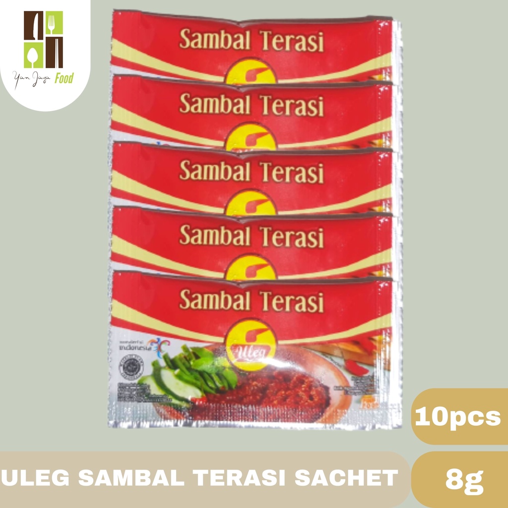 Jual Uleg Sambal Terasi Sachet 8g 10 Pcs Kemasan Kecil | Shopee Indonesia