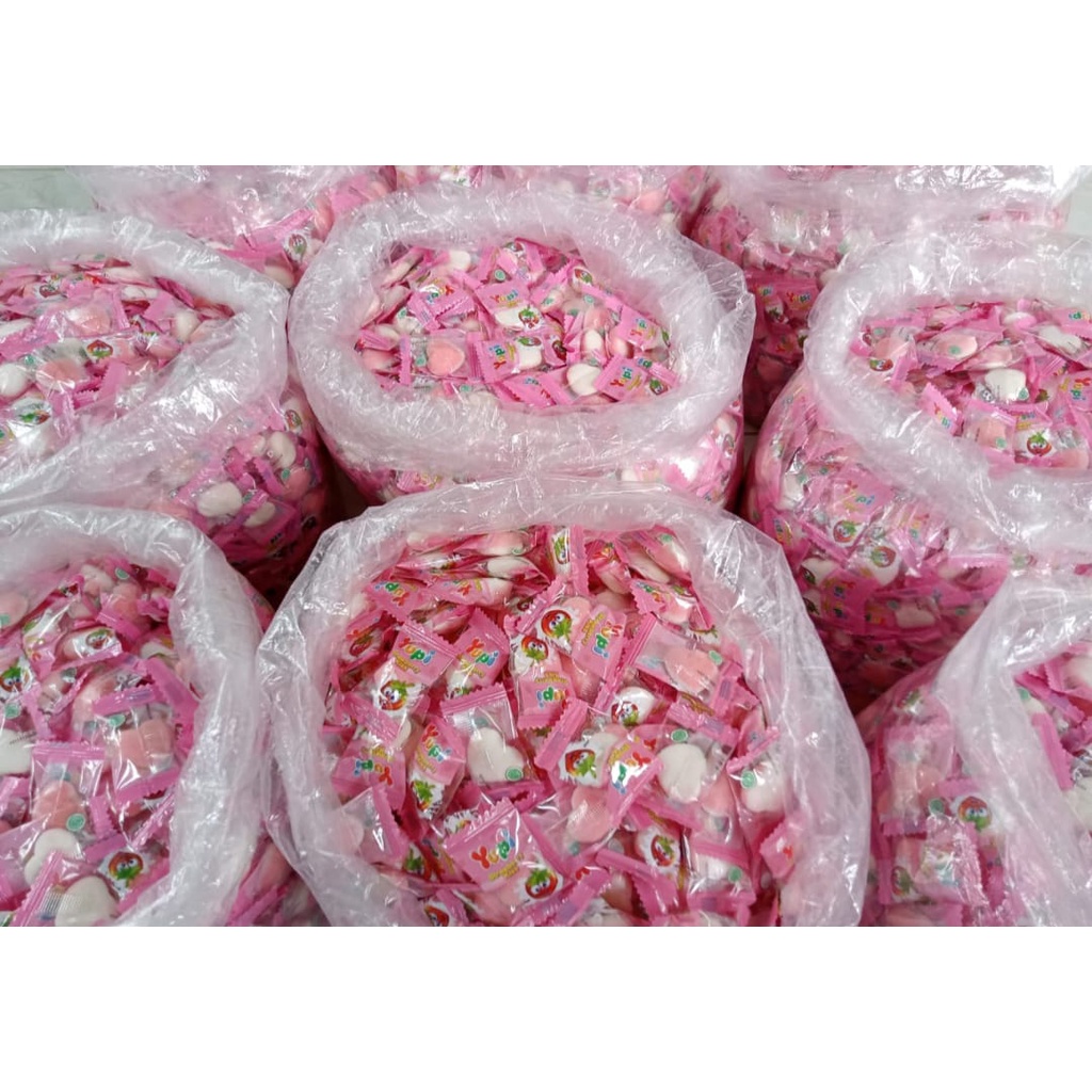 Jual PERMEN YUPI STRAWBERRY / PERMEN KILOAN / SNACK KILOAN / YUPI 200gr ...