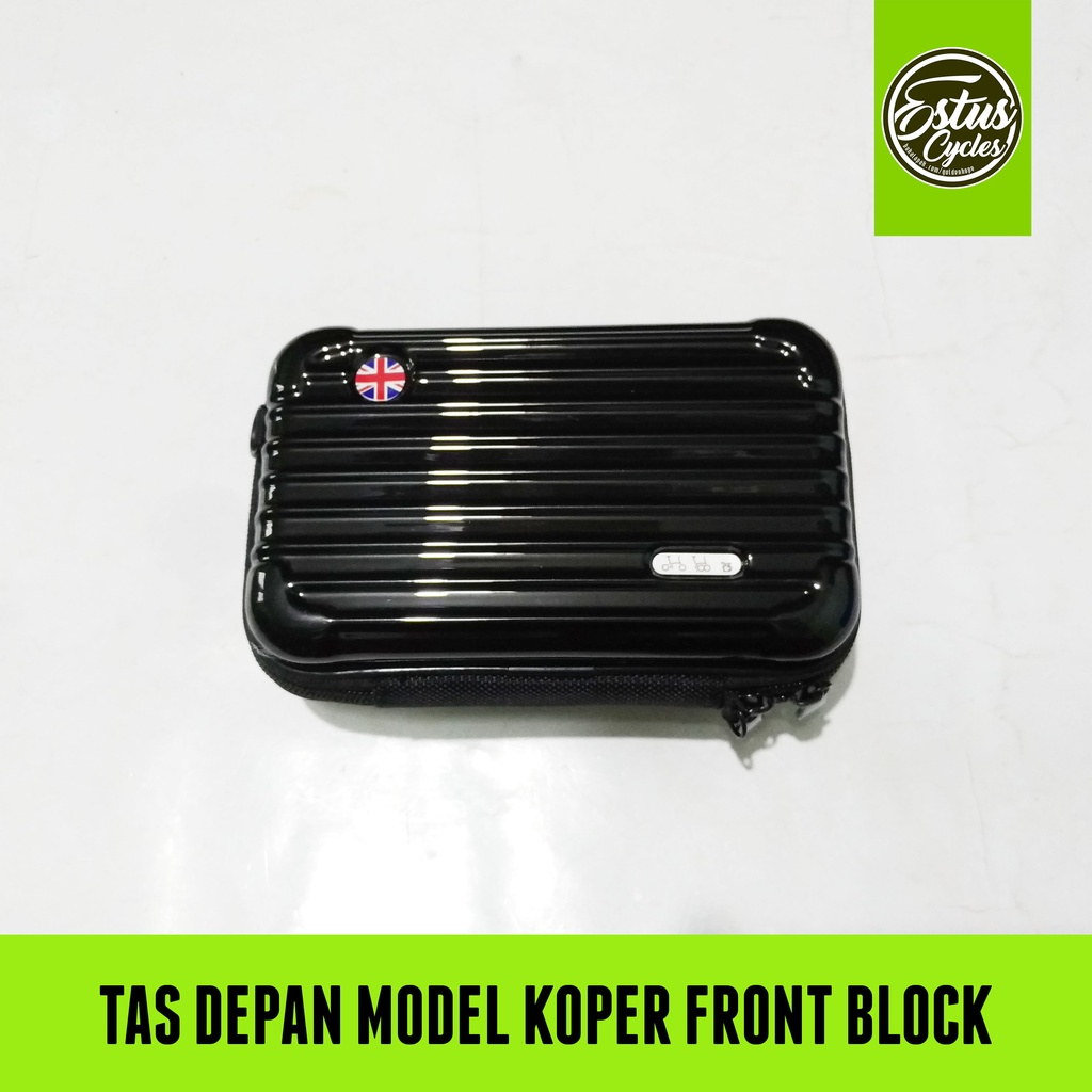 Jual Tas Depan Model Koper Mini Untuk Sepeda Lipat Front Block Estus ...